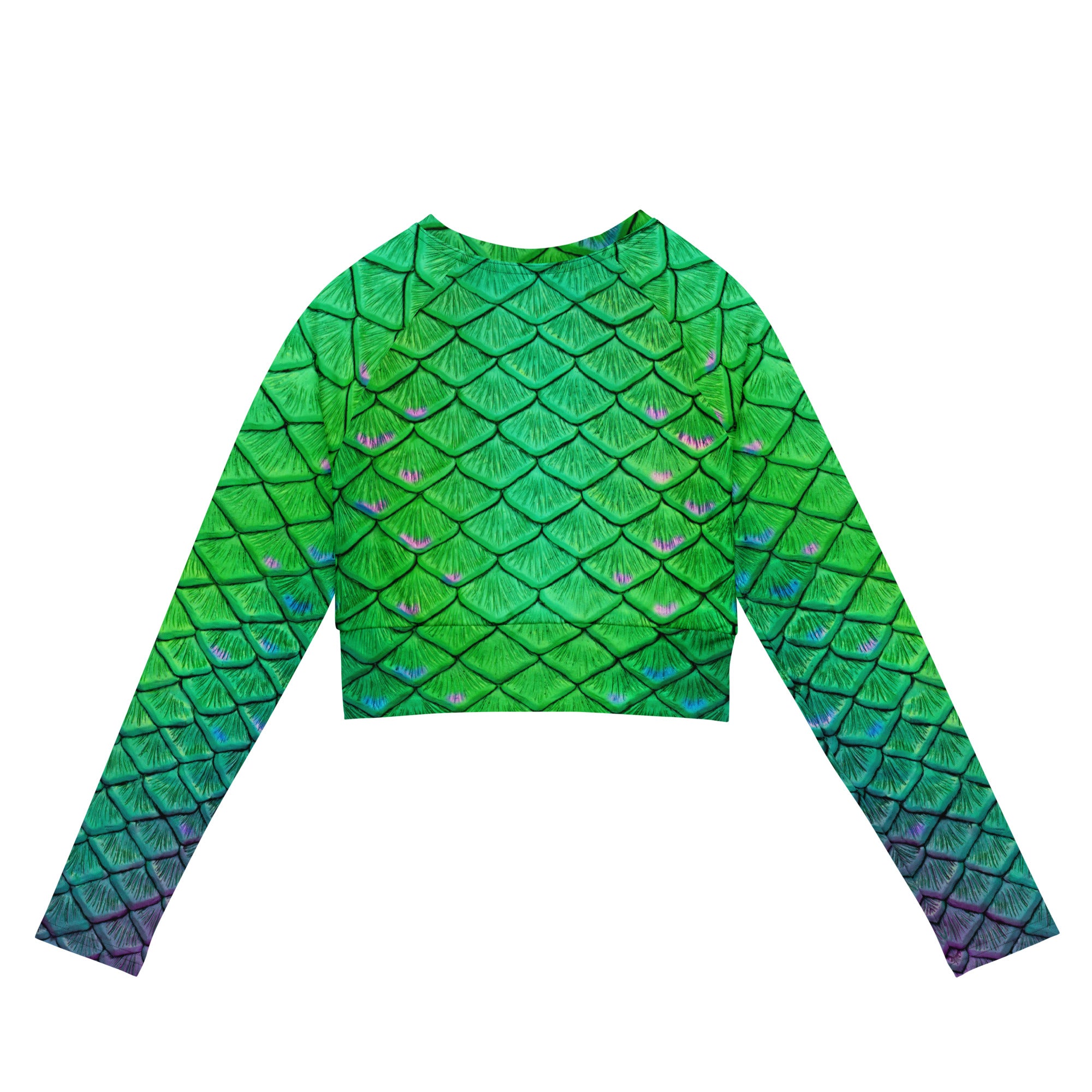 Ariel's Melody Recycled Cropped Rash Guard – Finfolk Productions