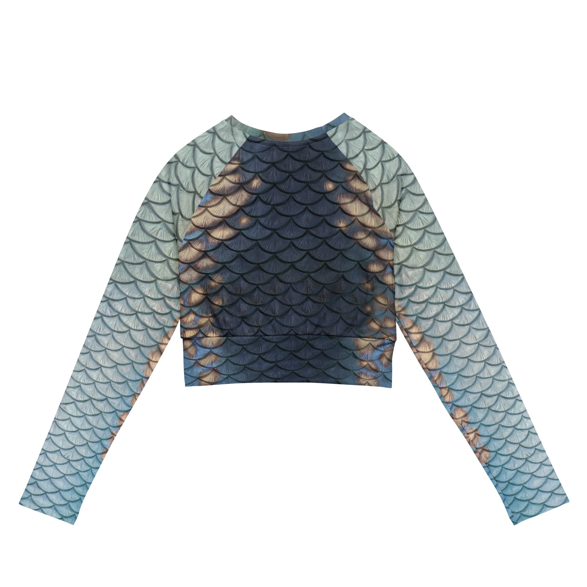 Moonshell Recycled cropped rash guard – Finfolk Productions