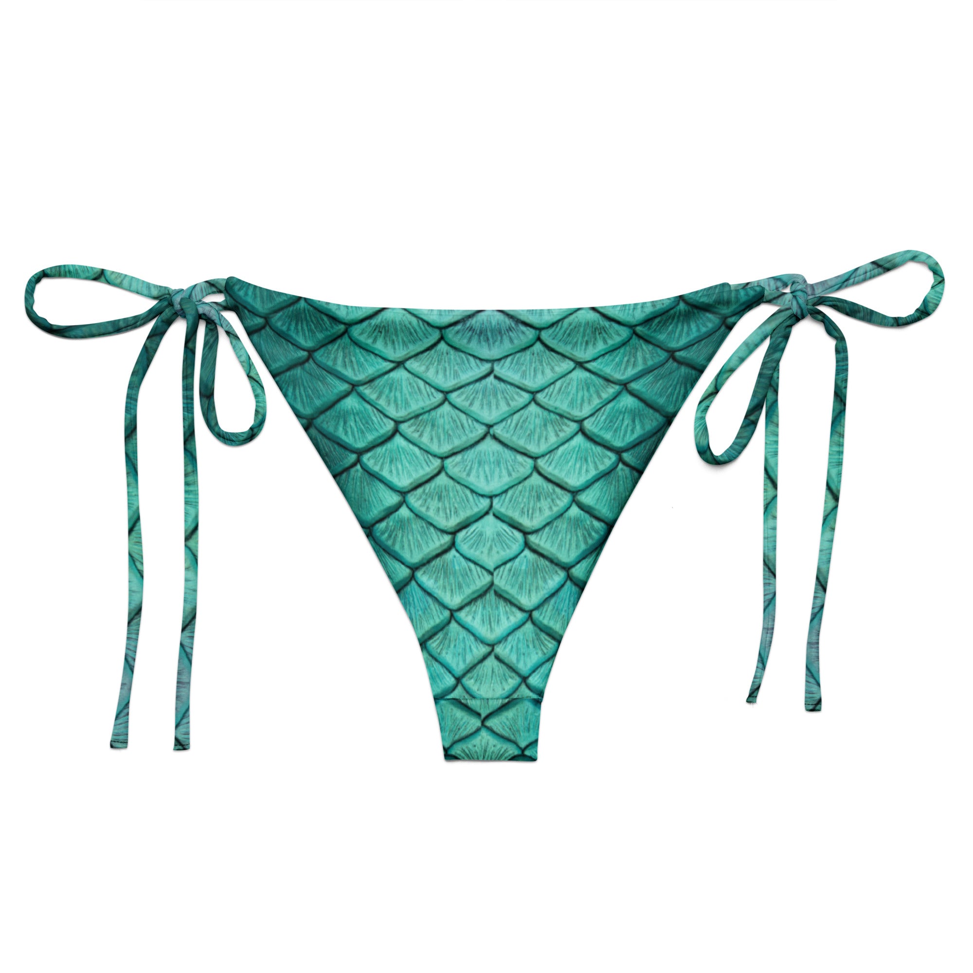 Aqua Fairy Recycled String Bikini Bottom – Finfolk Productions