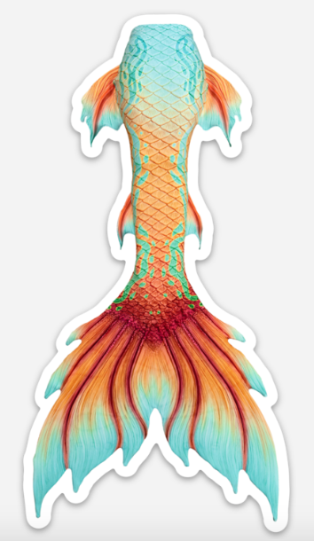 Oasis Signature Tail Sticker – Finfolk Productions