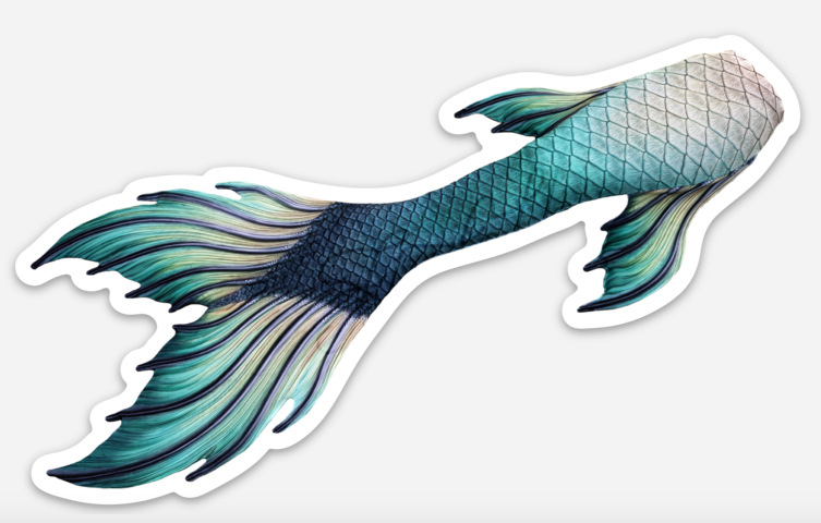 Shipwreck Siren Signature Tail Sticker – Finfolk Productions